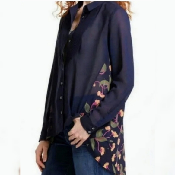 Maeve | Tops | Anthropologie Maeve Button Down Floral Tunic Top | Poshmark